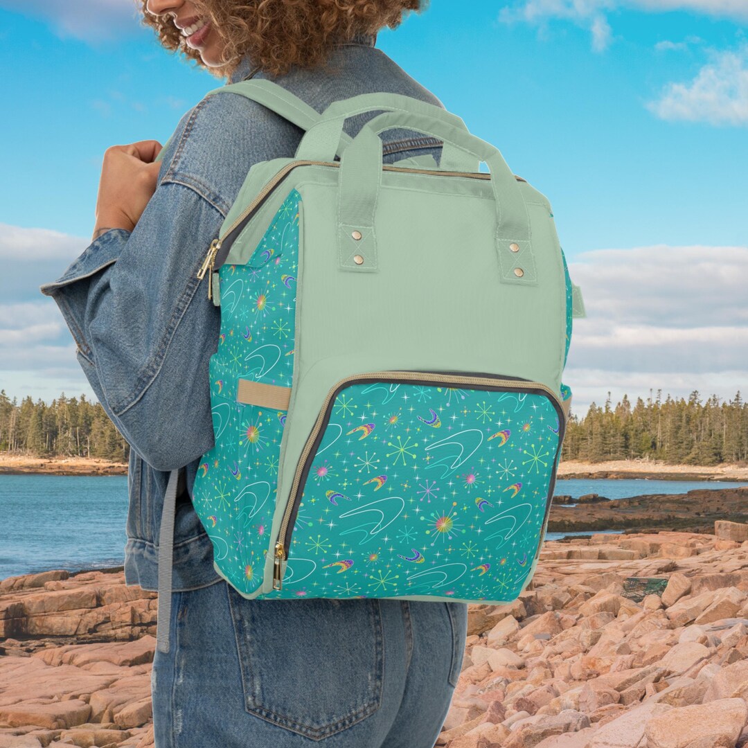 Geek Chic Bag, Atomic Retro, Boomerang Stars Backpack, Mid Century ...