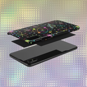 Atomic Space, Stars, UFO, iPhone Slim Case, Black Background, Phone ...