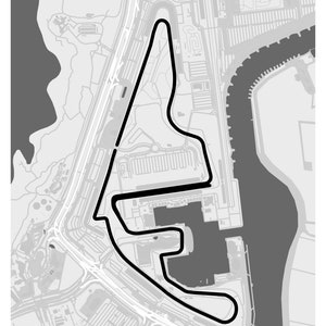 F1 Circuit Poster Abu Dhabi - Digital File, Abu Dhabi GP Formule 1 ...