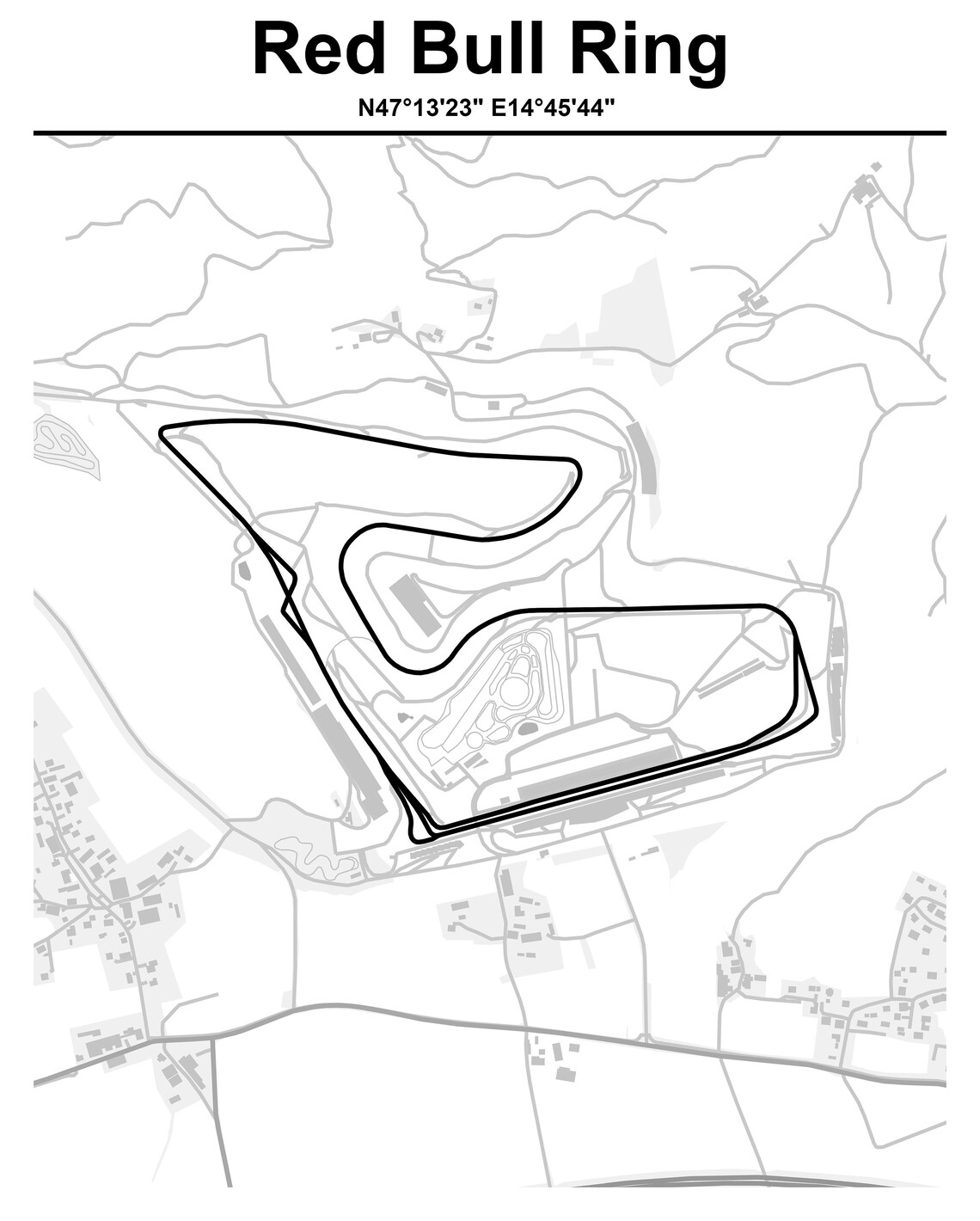 F1 Circuit Poster Red Bull Ring Austria Digital File, Austria GP ...