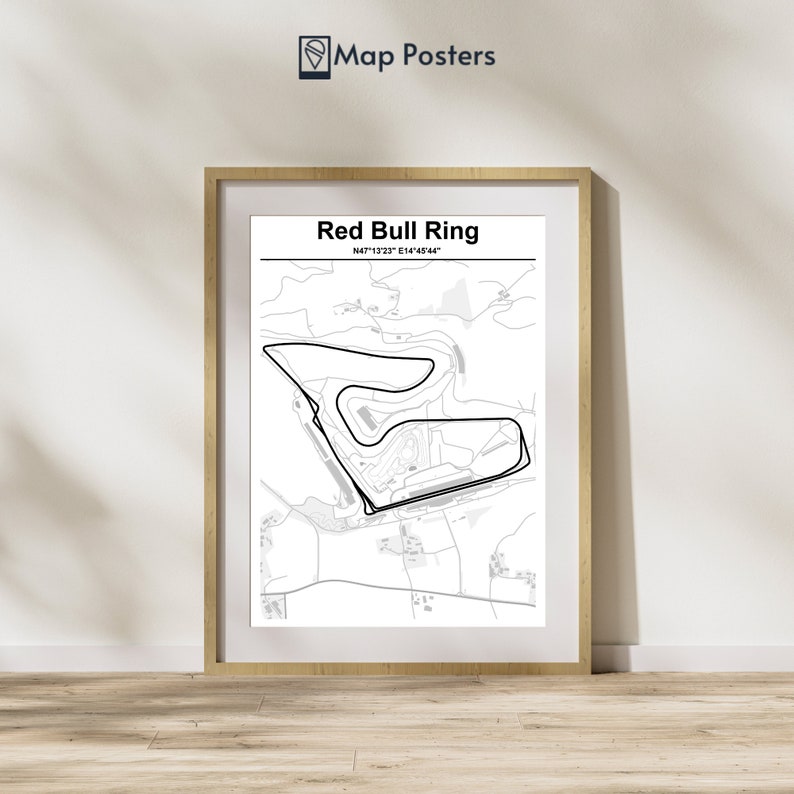F1 Circuit Poster Red Bull Ring Austria - Digital File, Austria GP ...