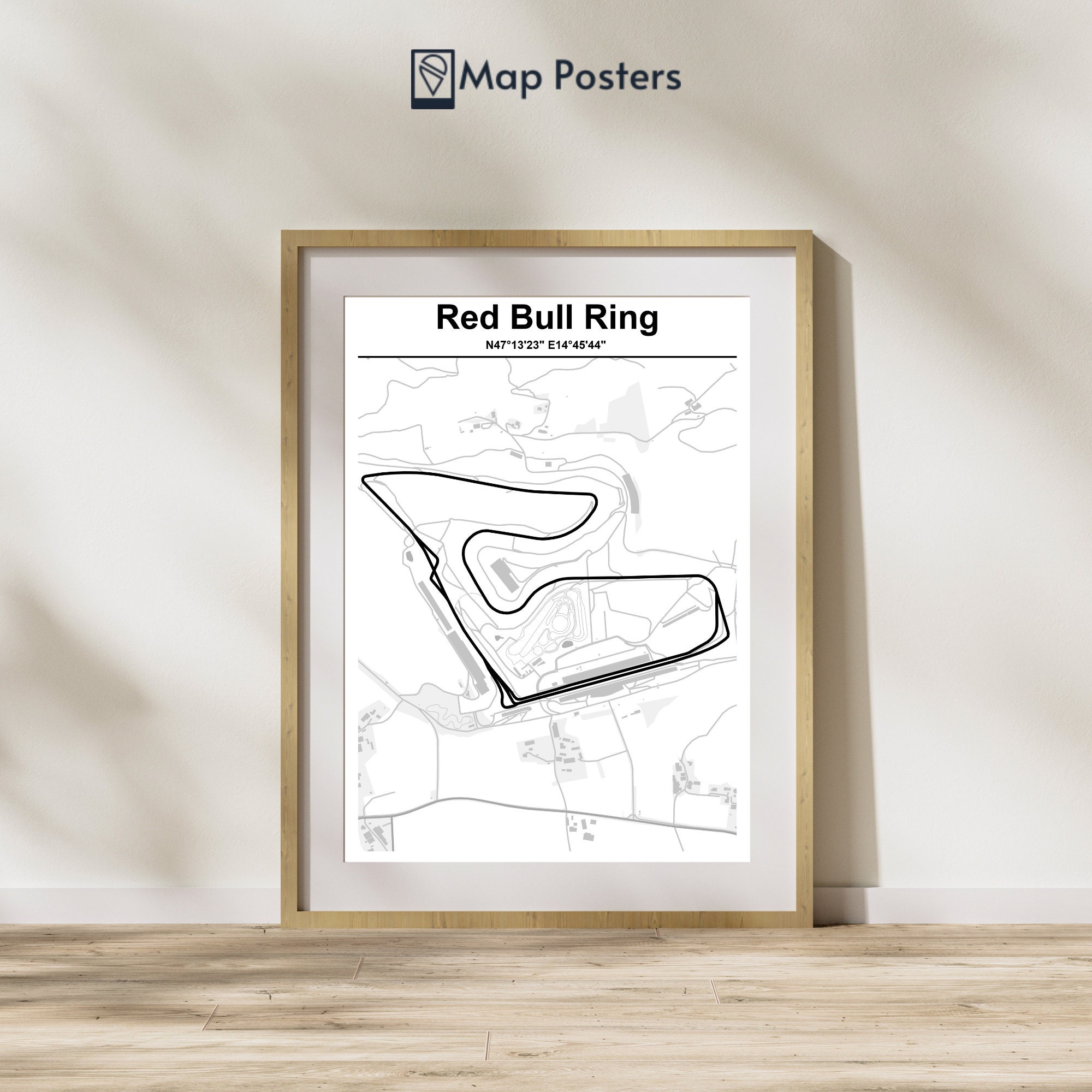 F1 Circuit Poster Red Bull Ring Austria Digital File, Austria GP ...