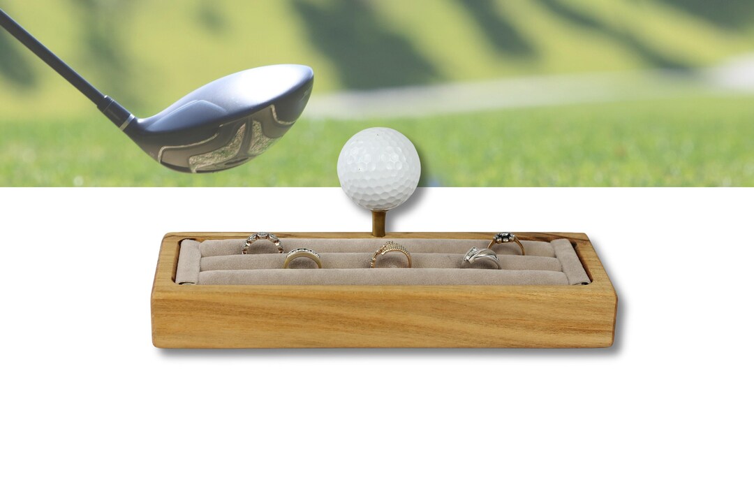 Ring Holder With Golf Ball Figure - Etsy