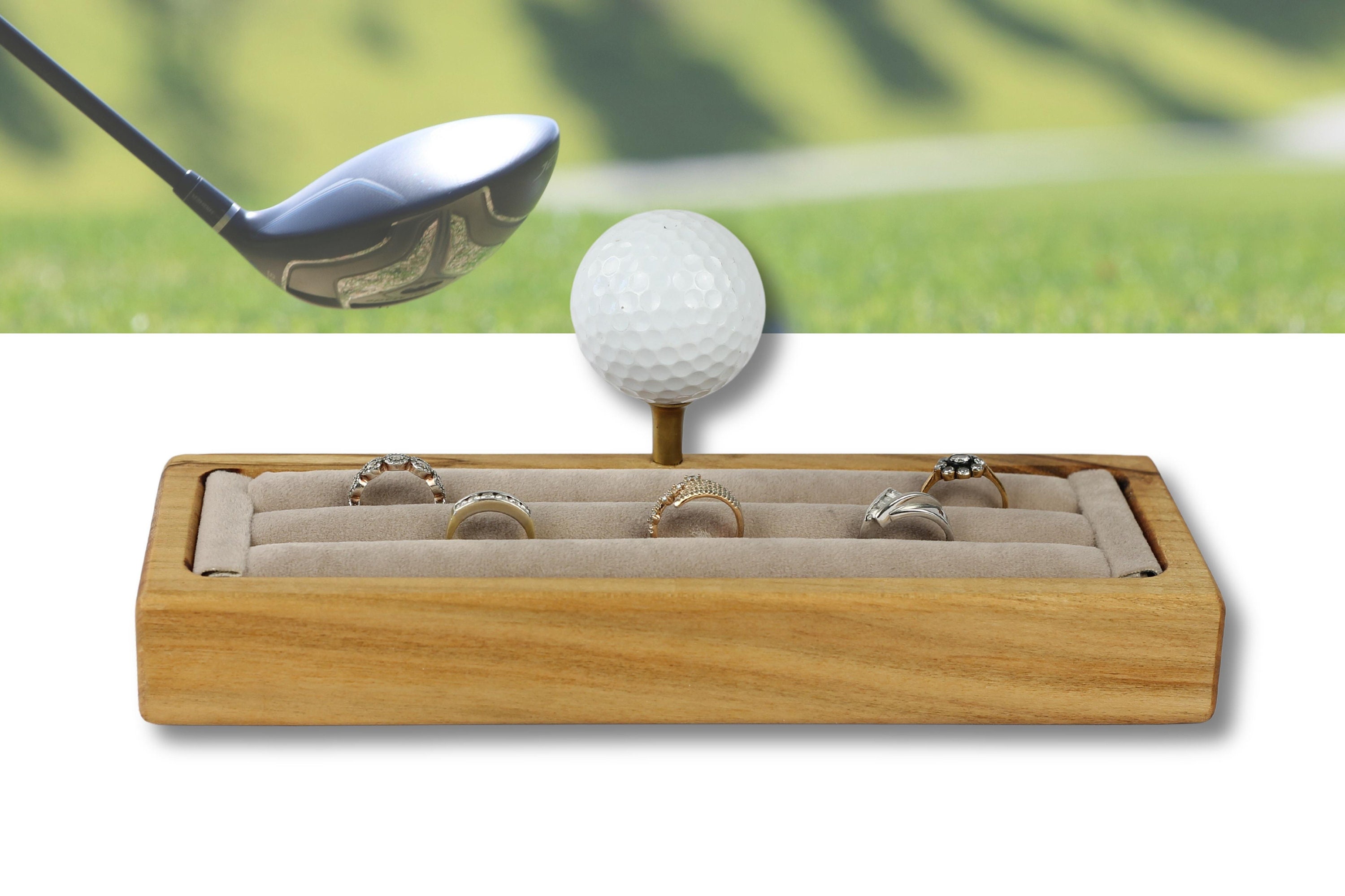 Ring Holder With Golf Ball Figure - Etsy