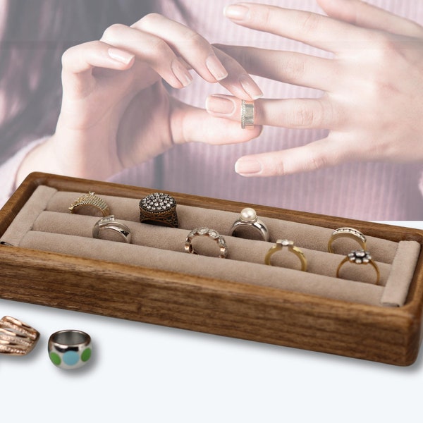 Wooden Ring Holder - Etsy