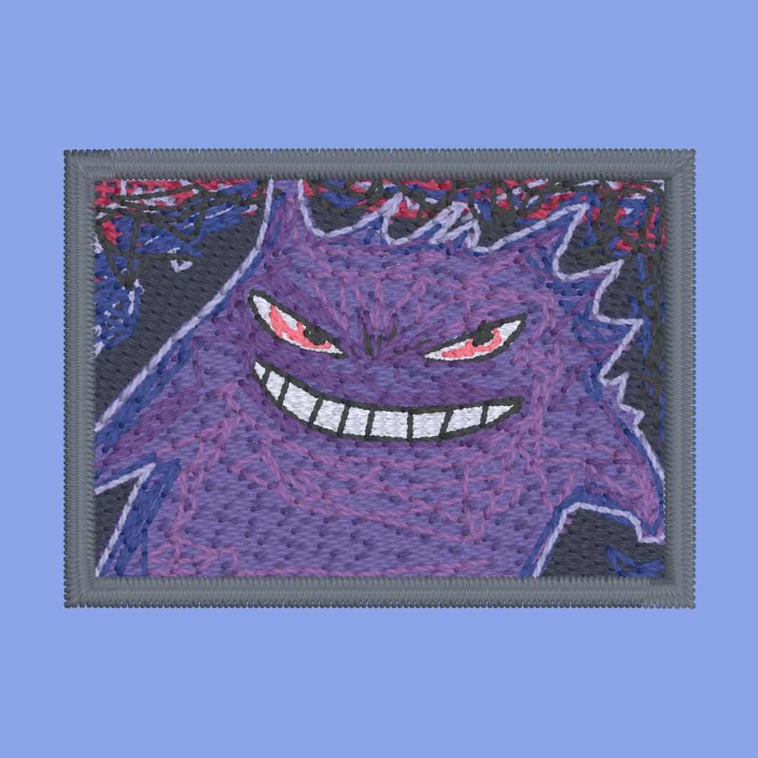 Dark Gengar - Custom Embroidery File - Etsy