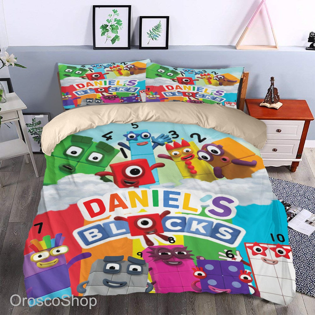 Personalized Numberblocks Bedding Set Numberblocks Blanket - Etsy