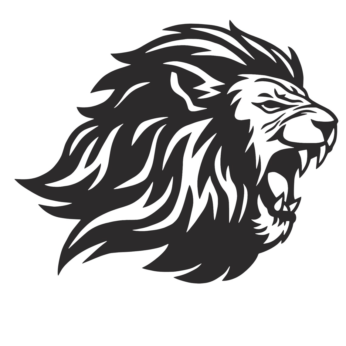 Digital Print of Lion Face for T-shirt and Hoodies for Men and Women ...