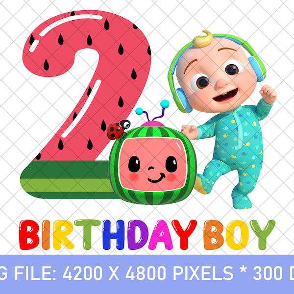 Cocomelon 2nd Birthday Shirt Png - Etsy