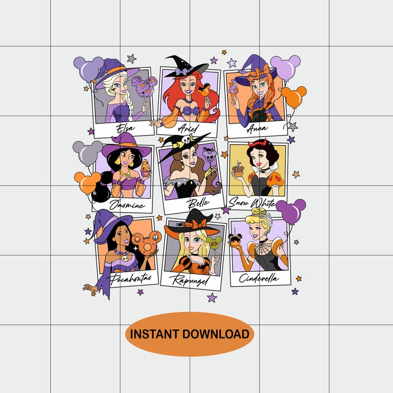 Disney Princess Halloween PNG, Princess Png, Princess Halloween Png ...