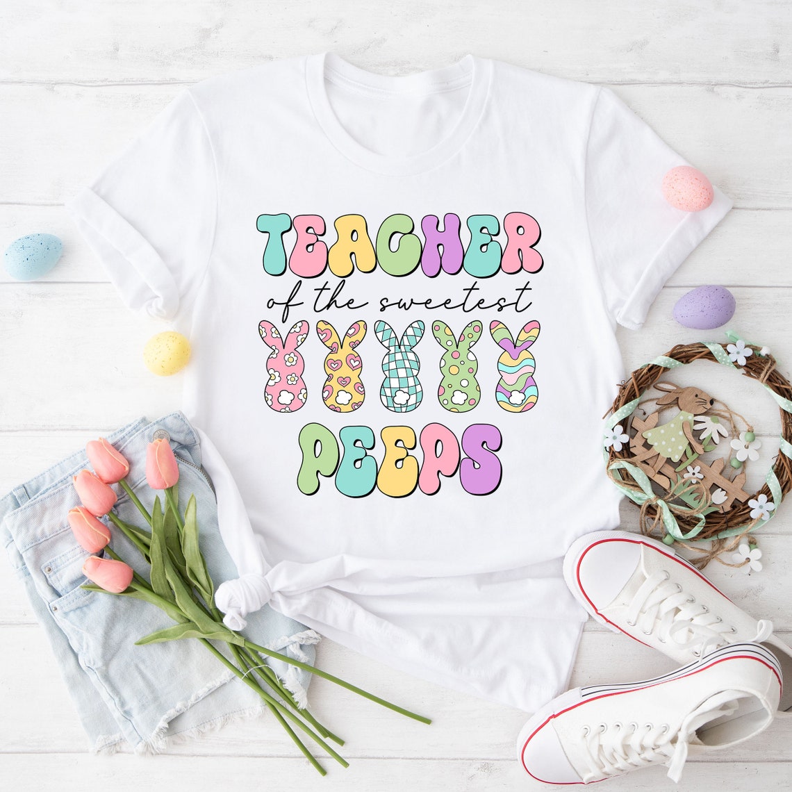 Teacher of the Sweetest Peeps Shirt, Easter Teacher Shirt, Teacher ...