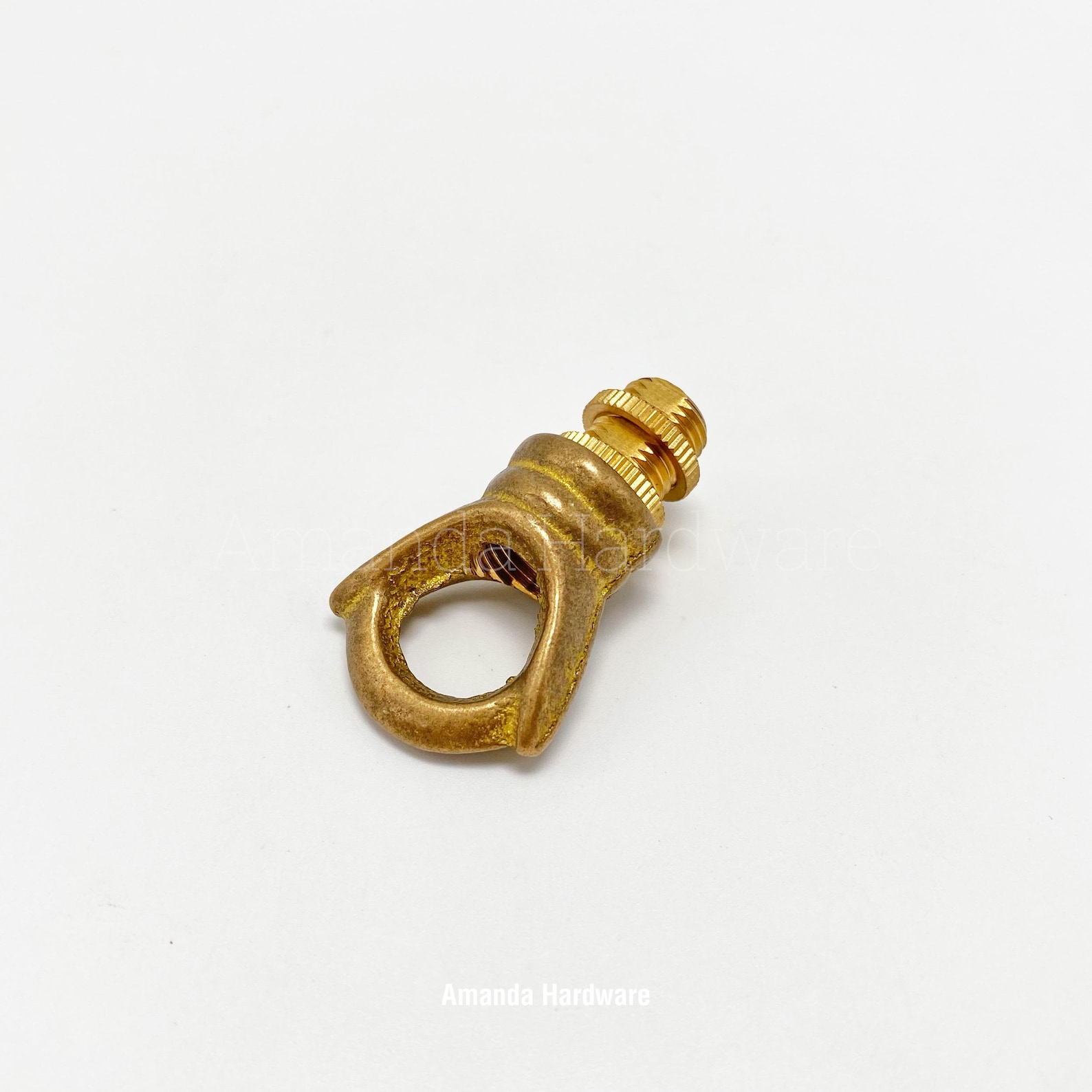 Closed Brass Hook With M10 (3/8") Female Threads for Making Ceiling ...