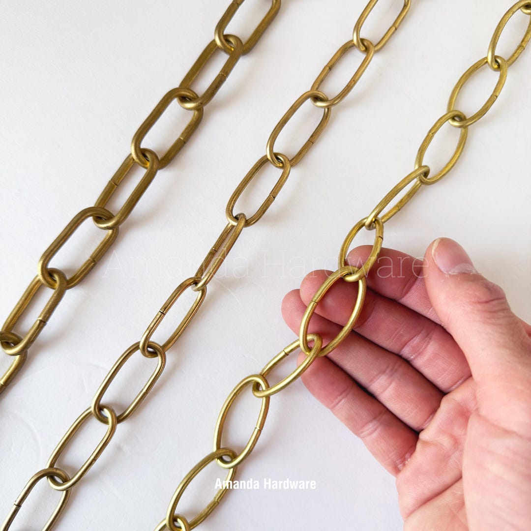 Brass Chain - for Hanging Ceiling Chandelier Pendant Lamp Planter and ...