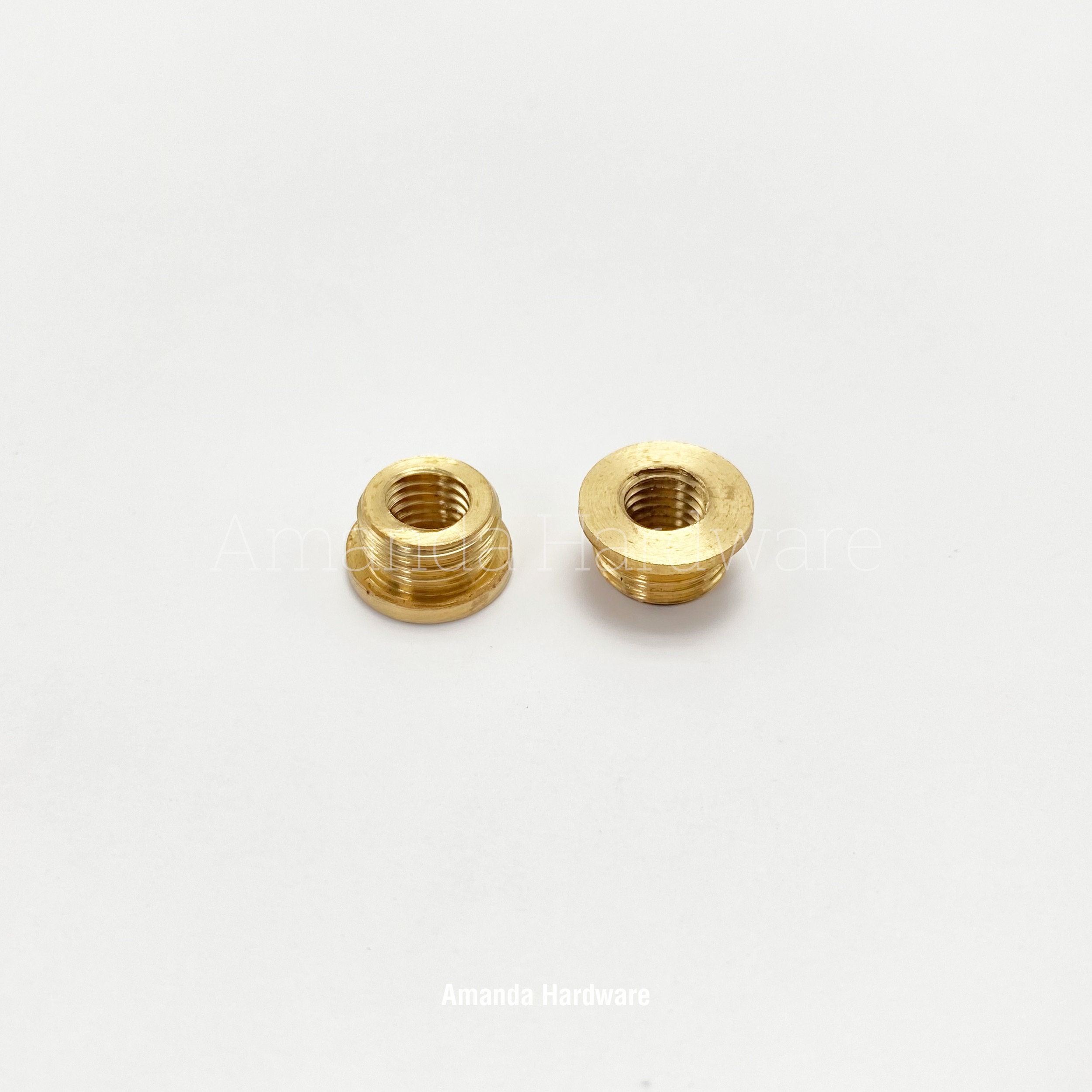 Lamp Finial Reducer - Solid Brass Reducing Insert Coupling - 1/8 IPS ...