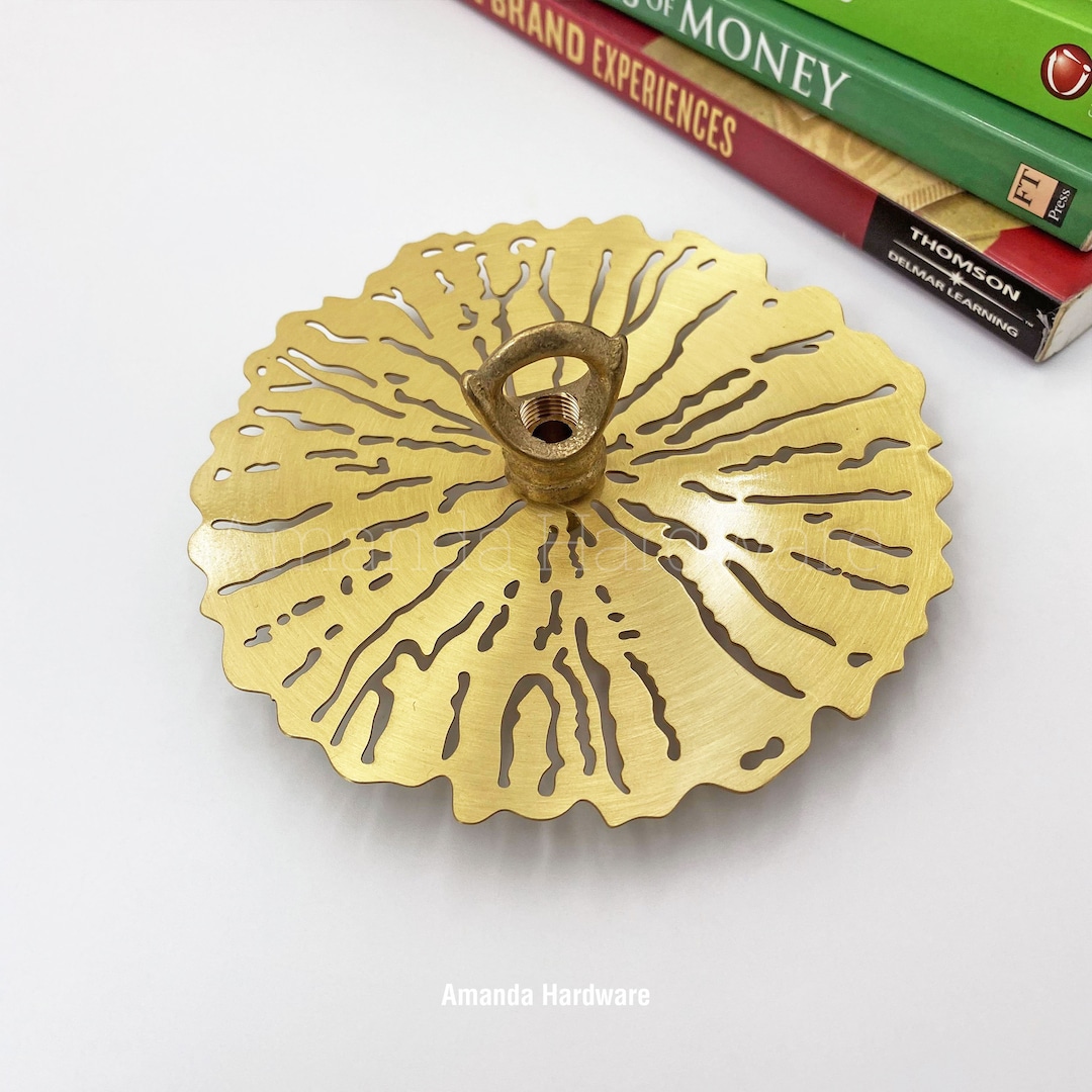 Wind Chime Canopy Disc 4.3in With Hook - Hanging Brass Dangle Bobeshe ...