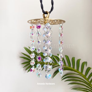 Wind Chime Canopy Disc 4.33in With Hook - Hanging Brass Dangle Bobeshe ...
