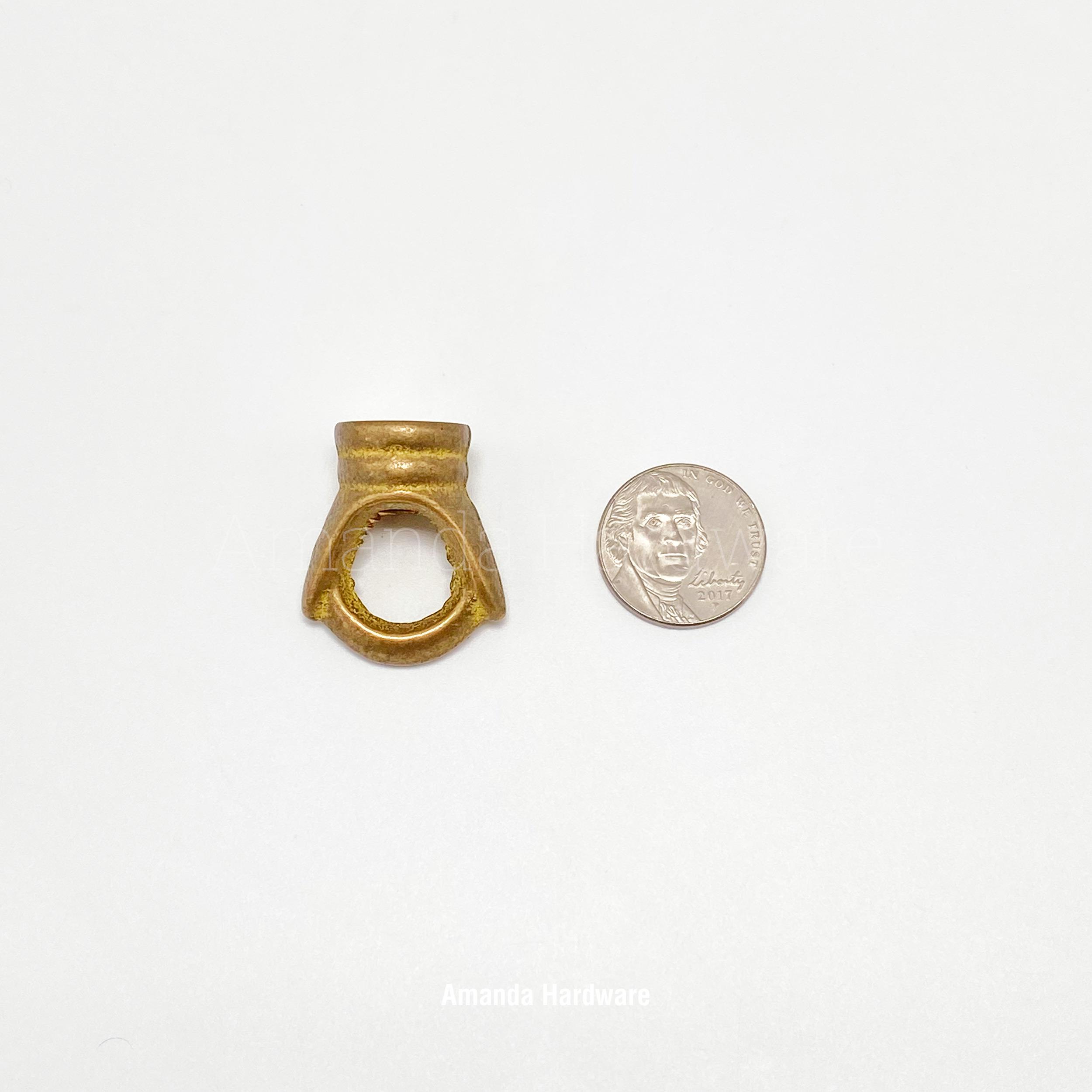 Closed Brass Hook With M10 (3/8") Female Threads for Making Ceiling ...