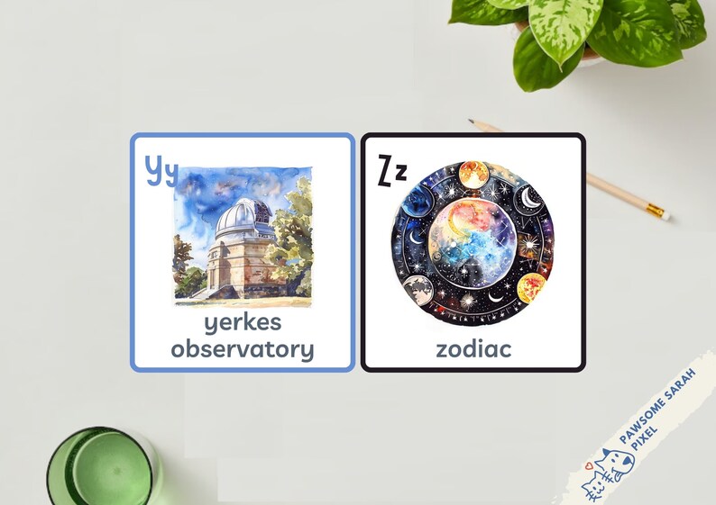 Printable Space Alphabet Flashcards, Classroom Decor, Toddlers ...