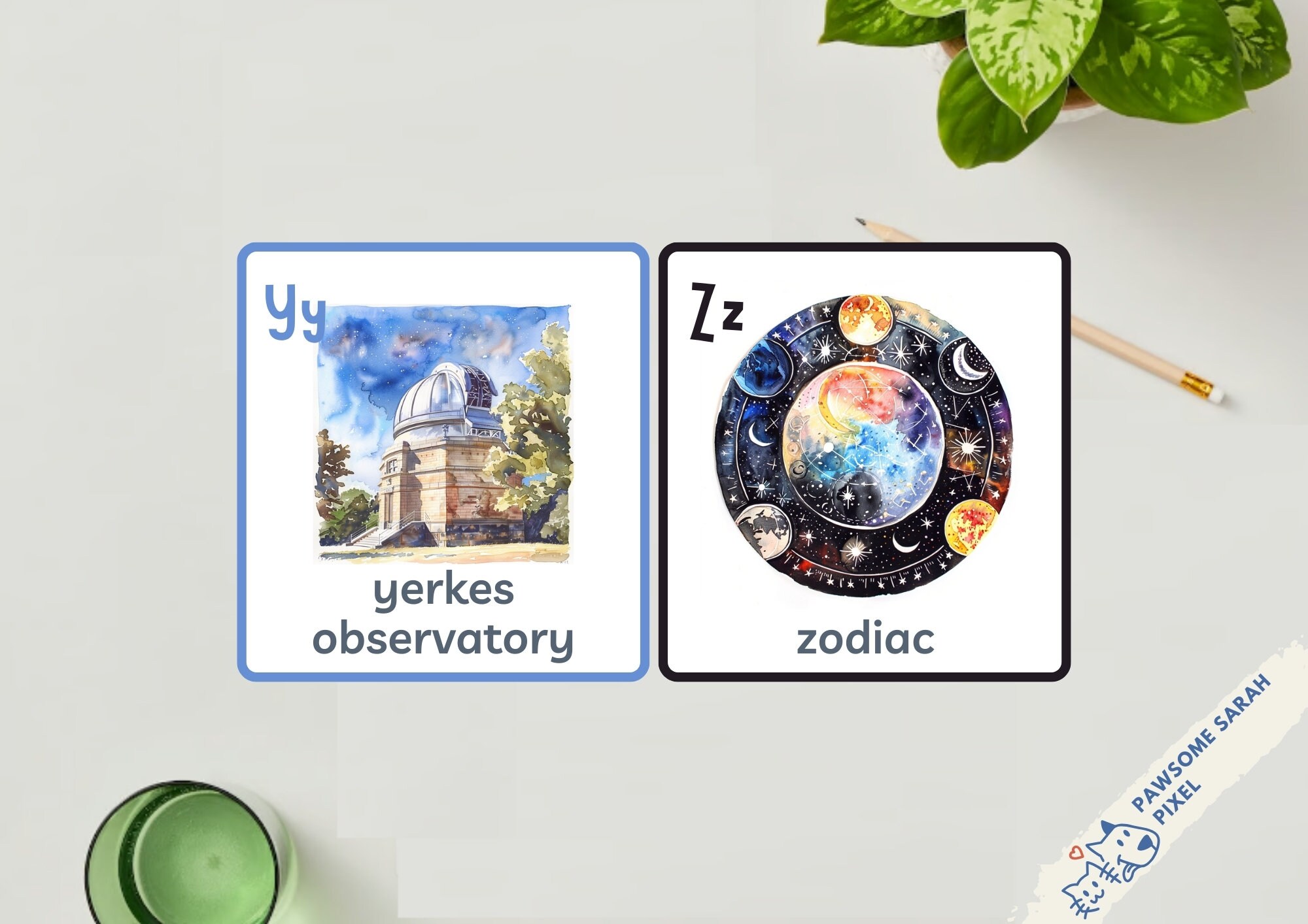 Printable Space Alphabet Flashcards, Classroom Decor, Toddlers ...