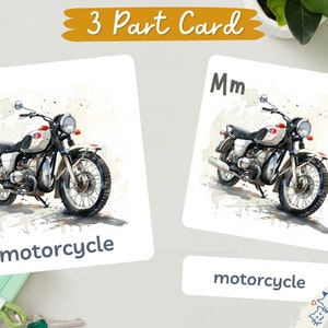 Printable Transportation Alphabet Flashcards, Classroom Decor, Toddlers ...