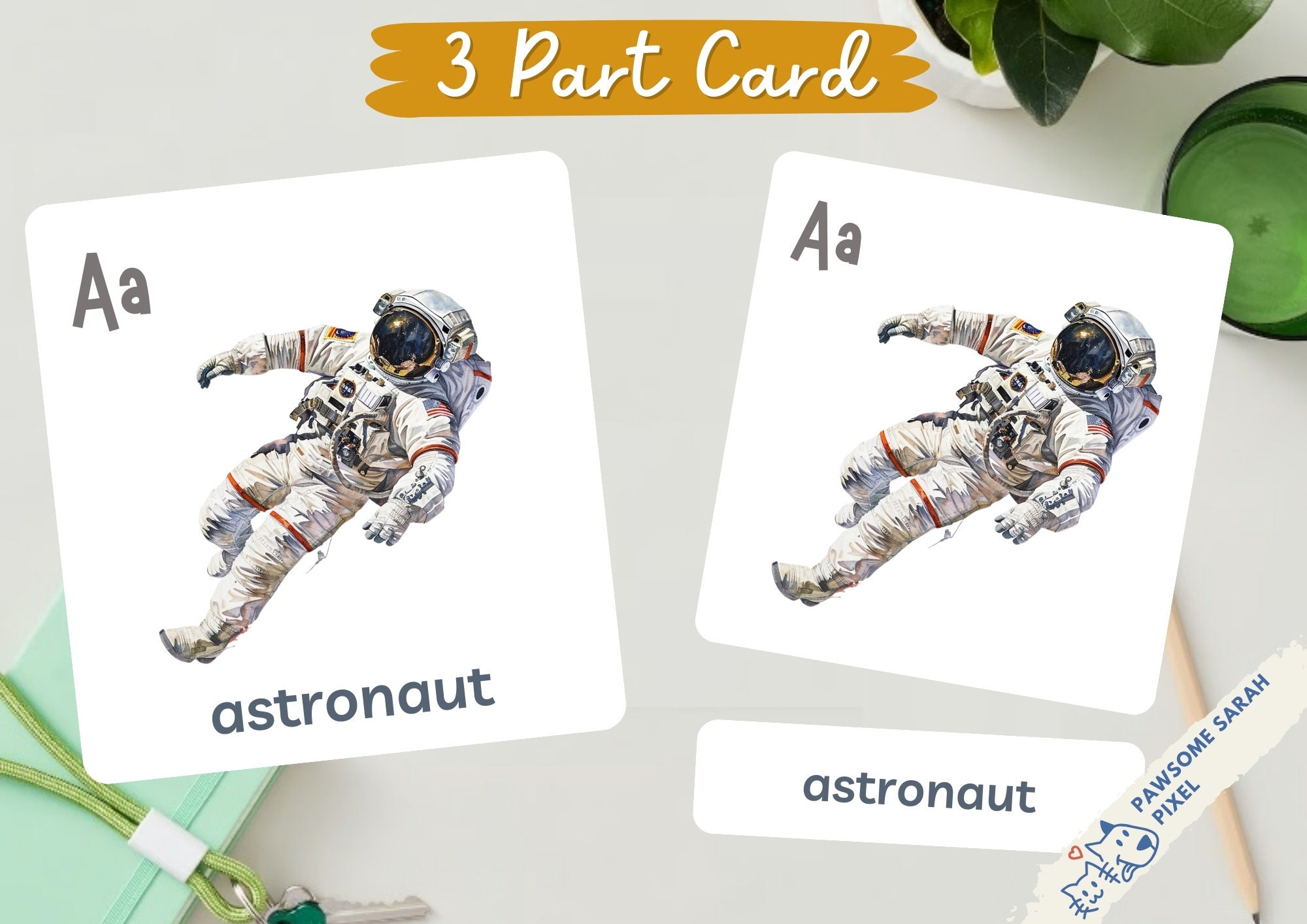 Printable Space Alphabet Flashcards, Classroom Decor, Toddlers ...