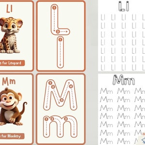 26 Printable Trace the Alphabet Worksheets. ABC Handwriting Practice ...