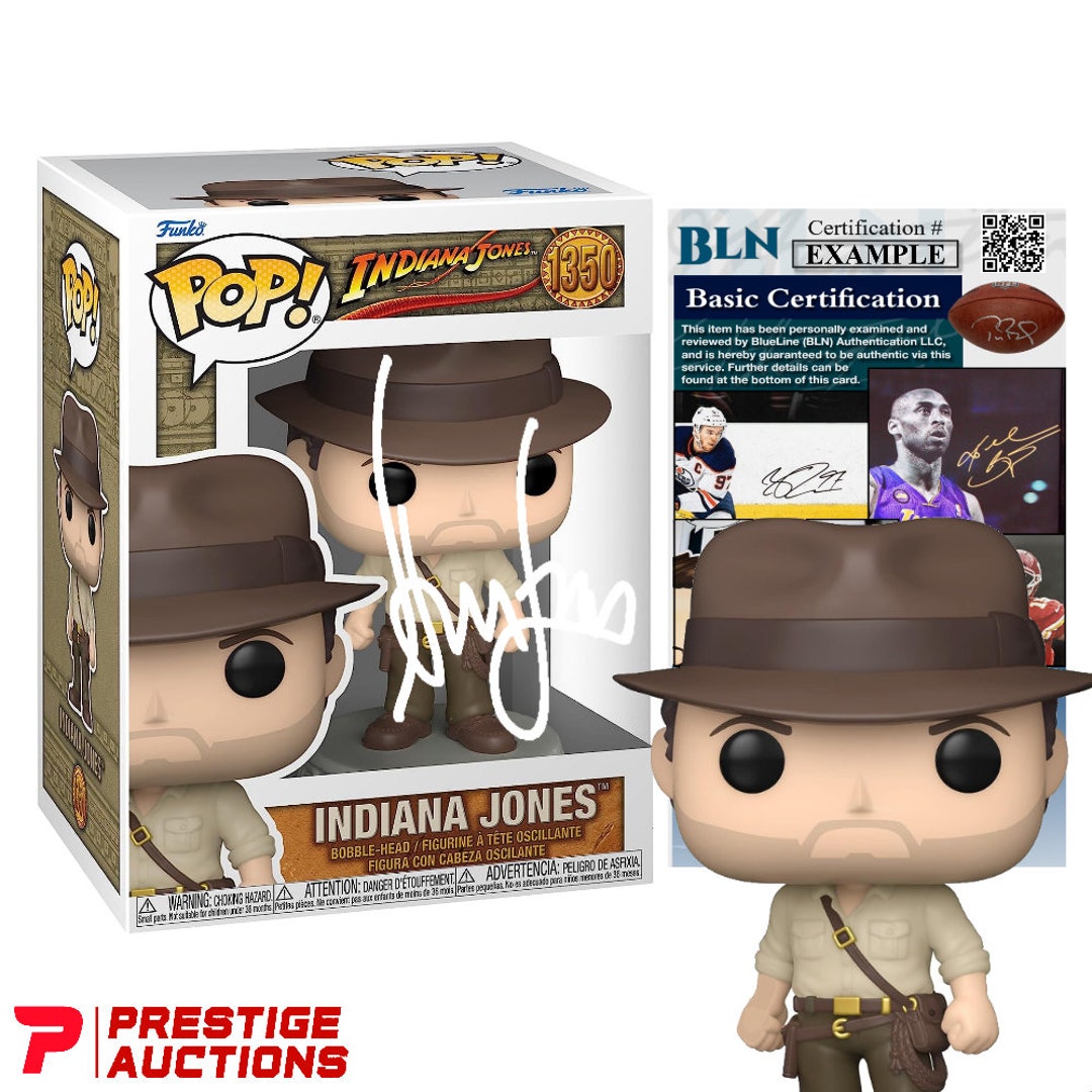 Harrison Ford Autographed Indiana Jones Funko Pop Raiders of - Etsy Canada