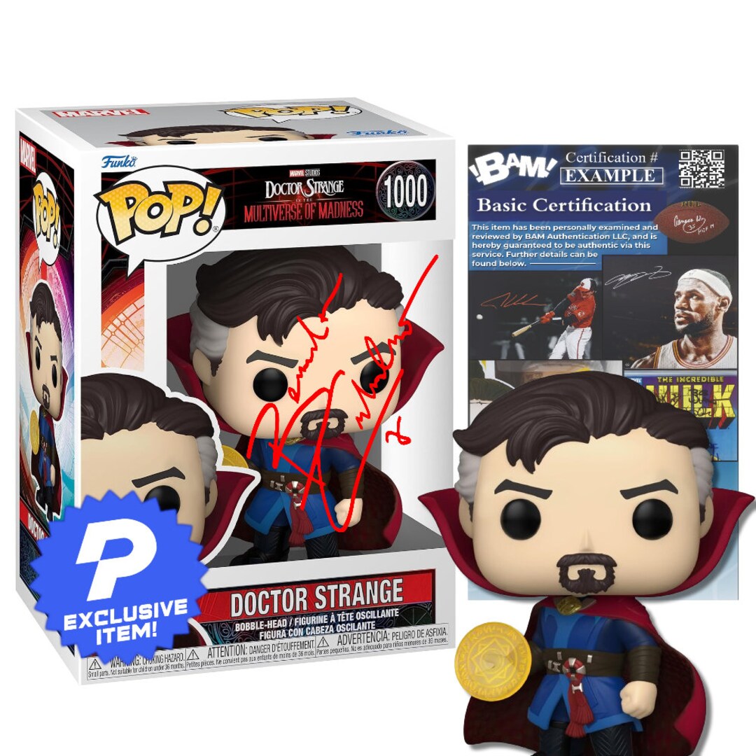 Benedict Cumberbatch Autographed Funko Pop Dr Strange Marvel Signature ...