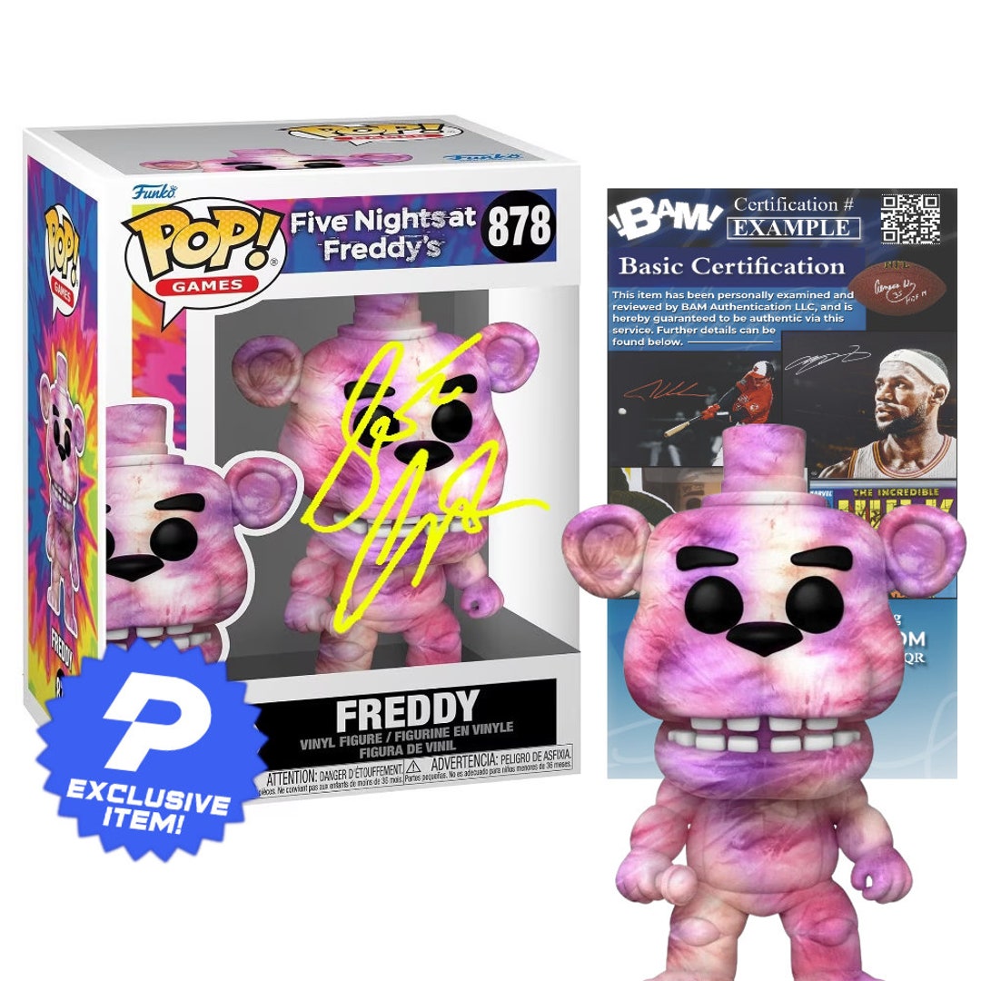 Scott Cawthon Autographed Freddy Funko Pop Five Nights at Freddy's ...