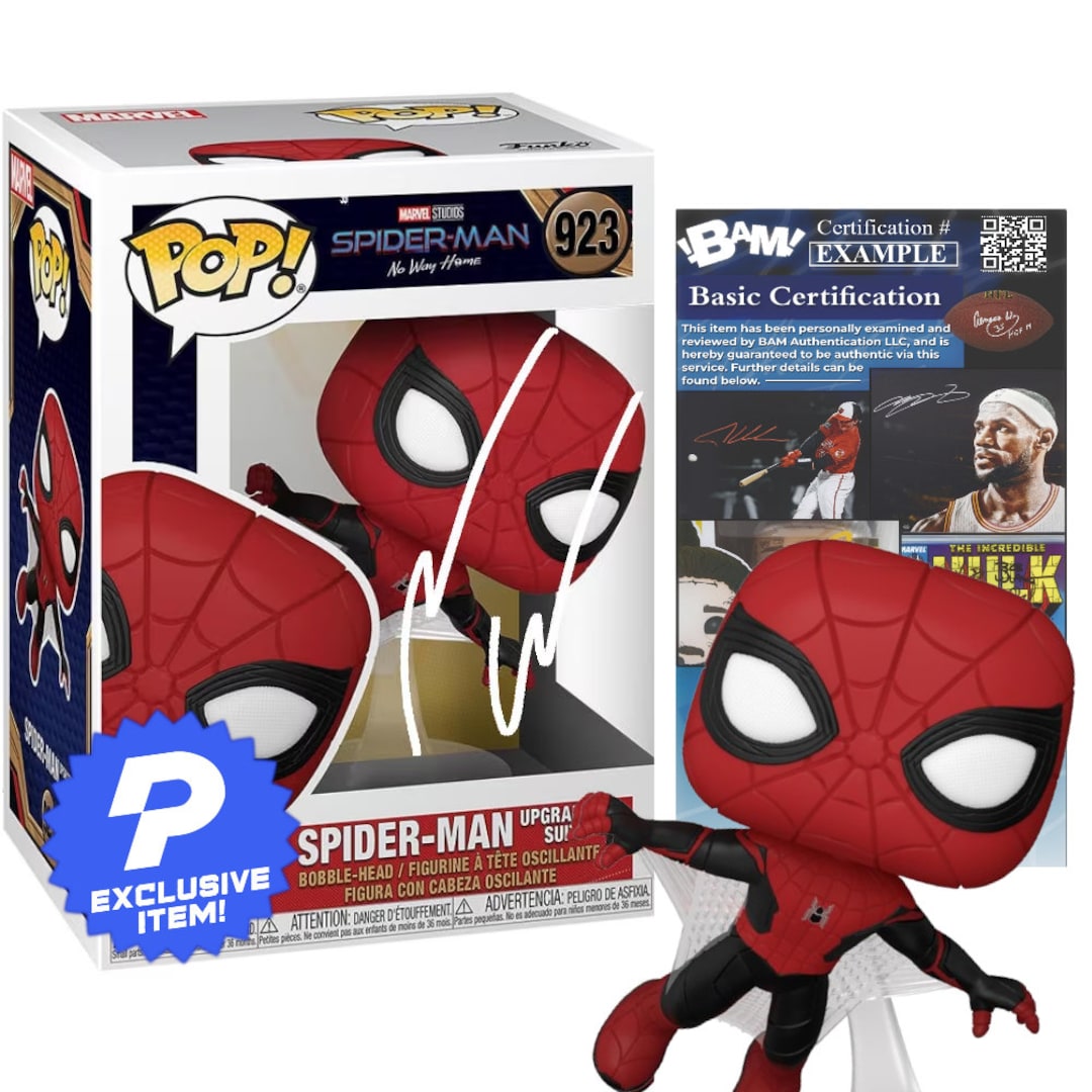 Andrew Garfield Autographed Funko Pop Spiderman Marvel Signatures With ...