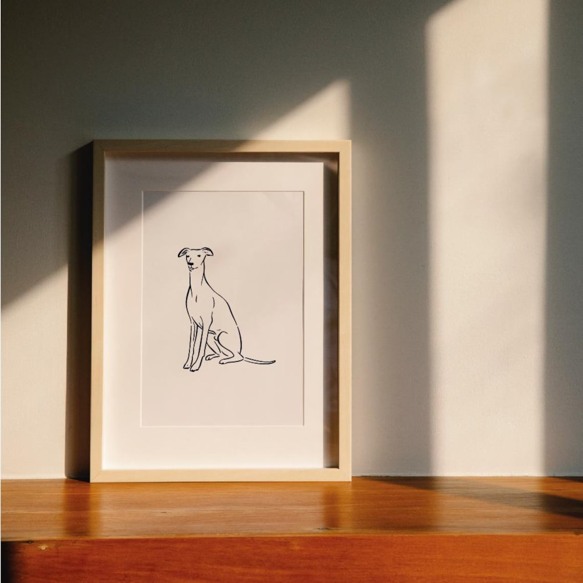 Hand Drawn Whippet Clipart, Greyhound Drawings, Printable Signthound ...