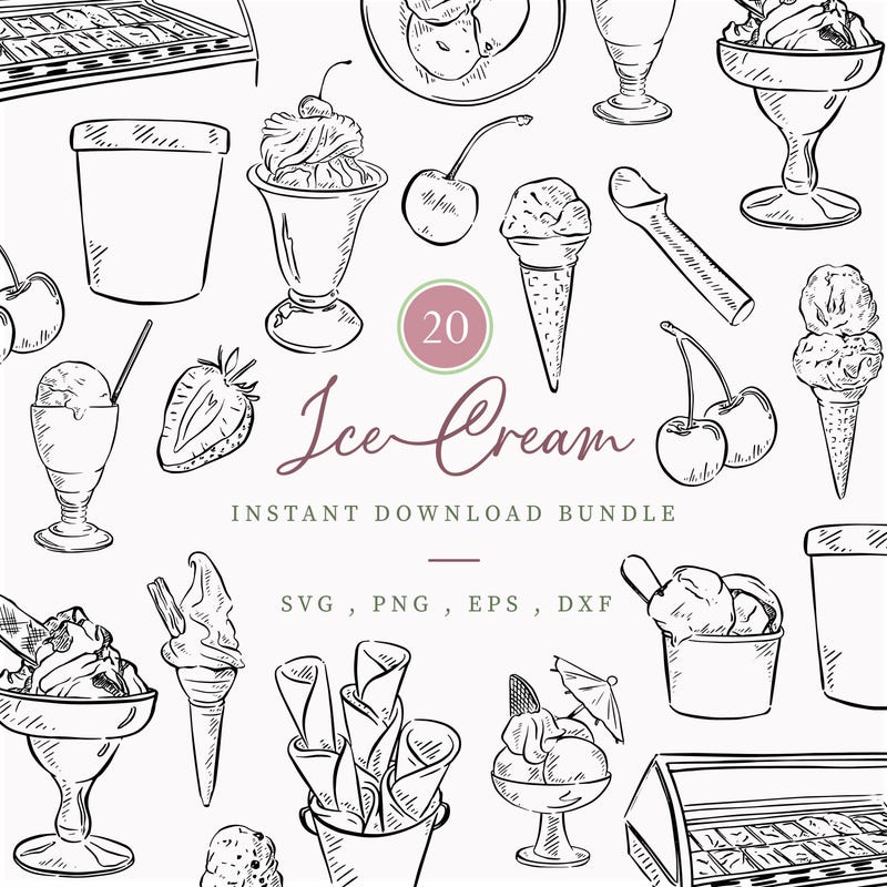 Italian Gelato Wall Art - Etsy