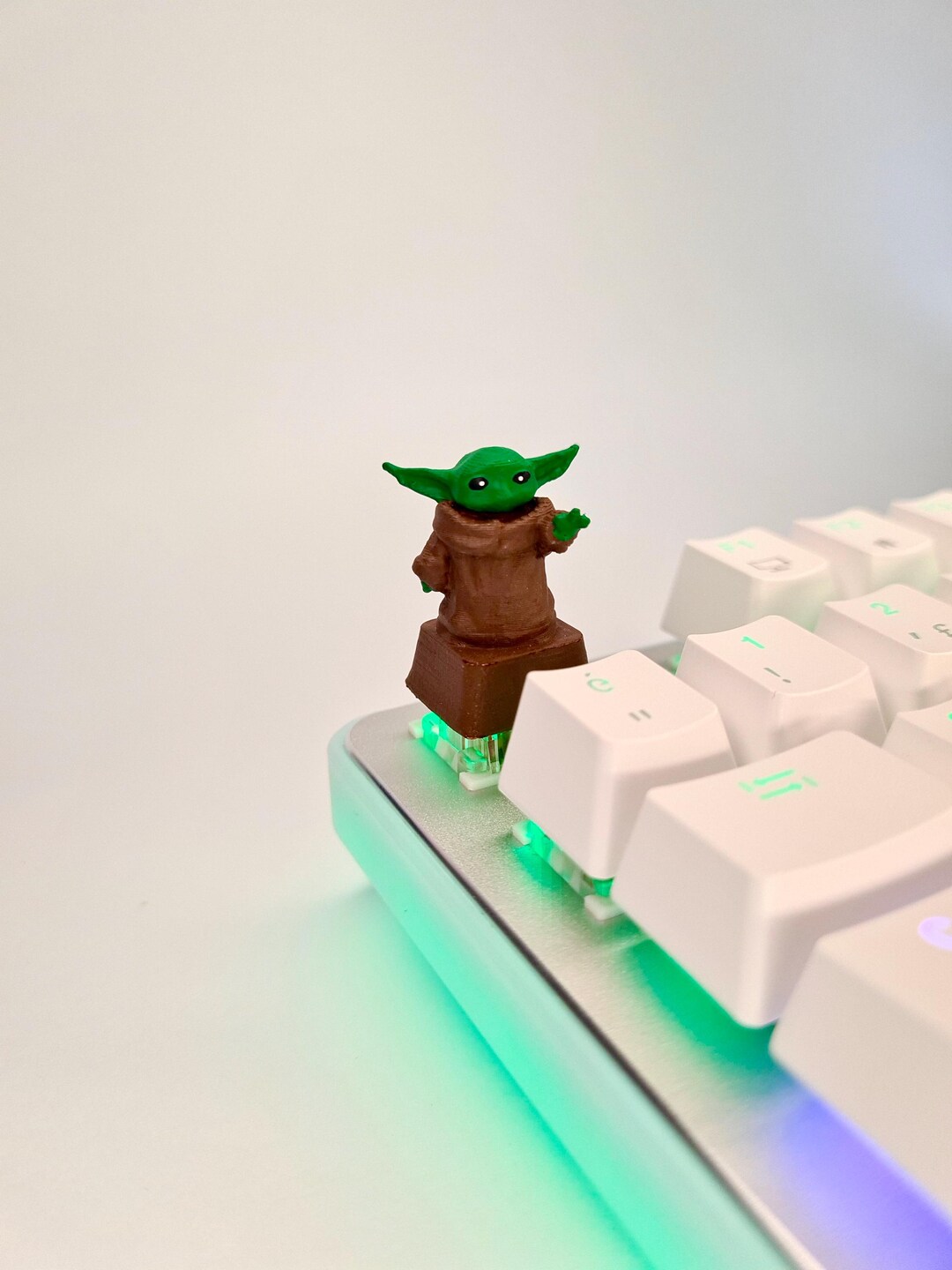 Star Wars Yoda Grogu Keycaps Keyboard Accessory Cutom Keyboard ...
