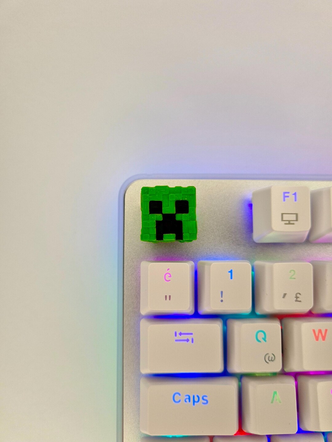 Minecraft Creper Keycaps Keyboard Key Gamer Accessory Figure Gamer ...