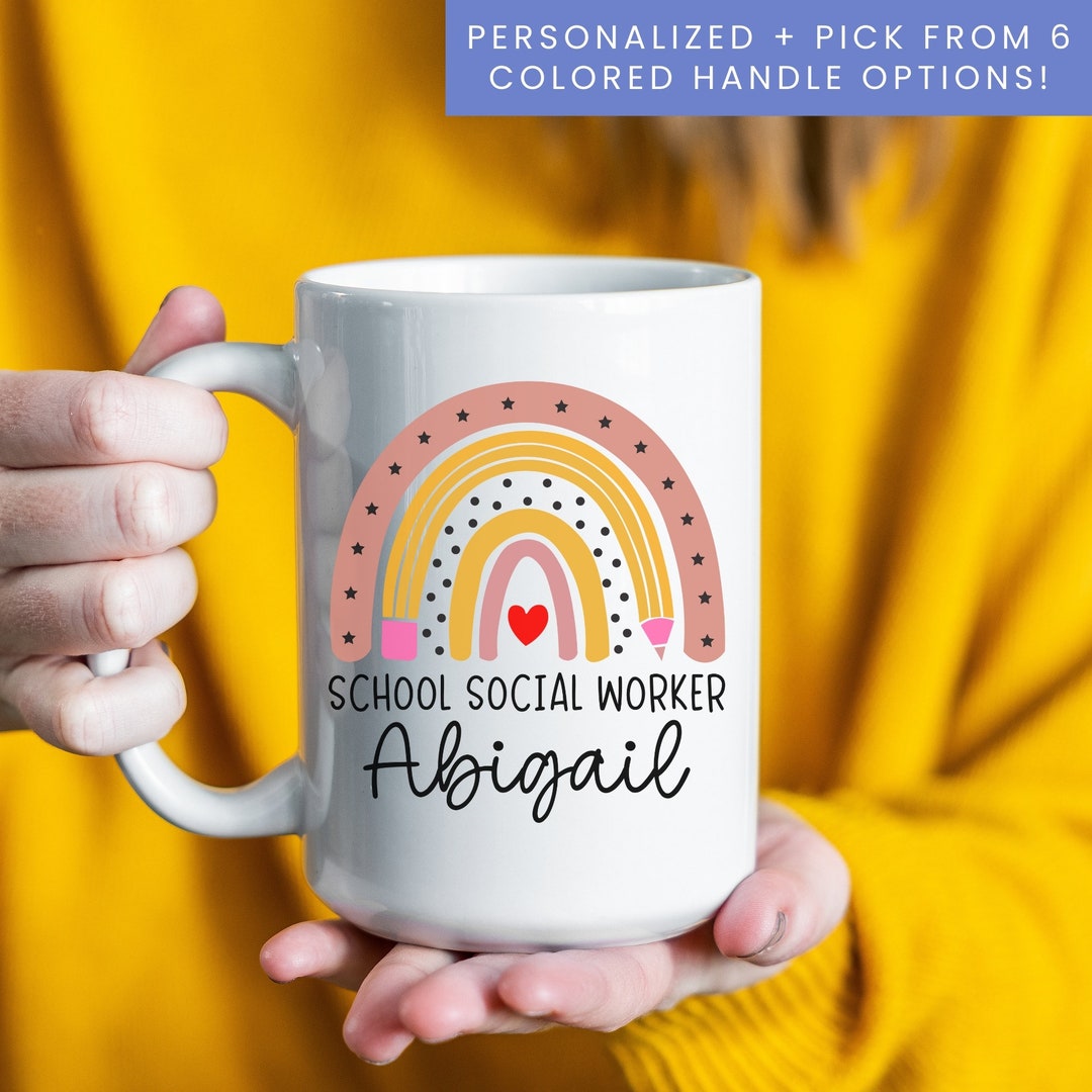 Personalized School Social Worker Coffee Mug Gift for Future Social ...