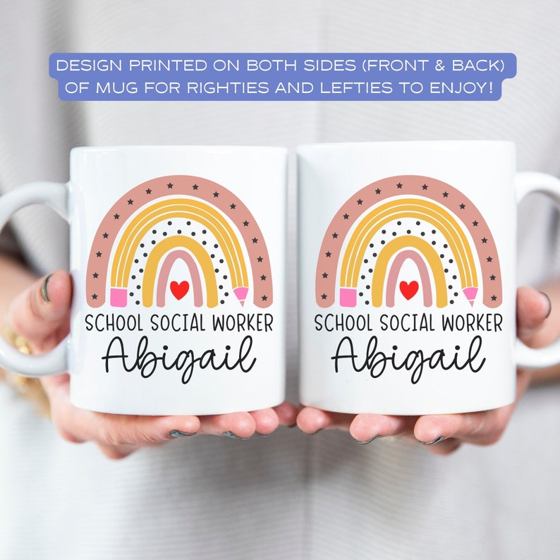 Personalized School Social Worker Coffee Mug Gift for Future Social ...