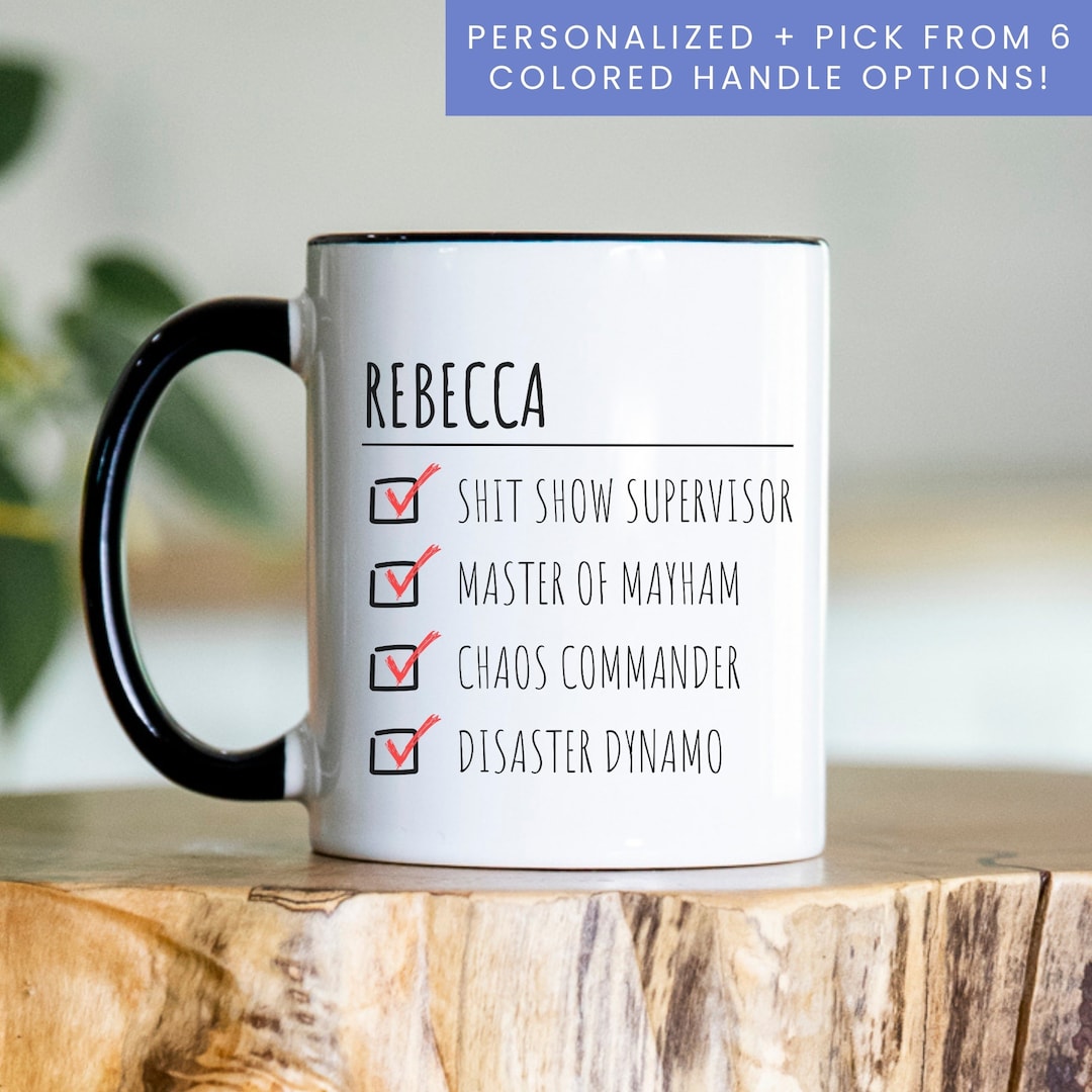Custom Shit Show Supervisor Mug, Personalized Boss Thank You Gift, Gag ...