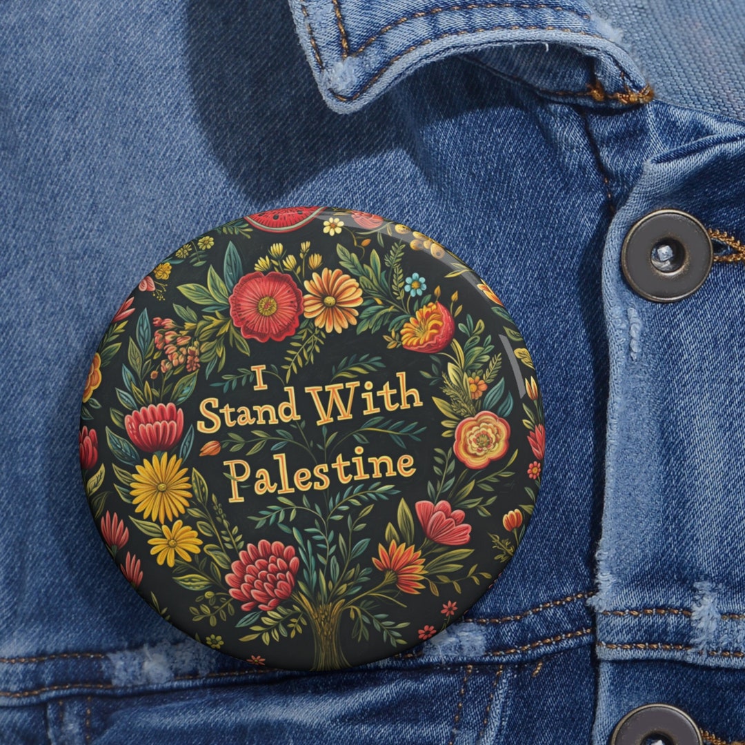 Palestine Button Pin | Free Gaza Pin | Palestine Flag Pin | Watermelon ...