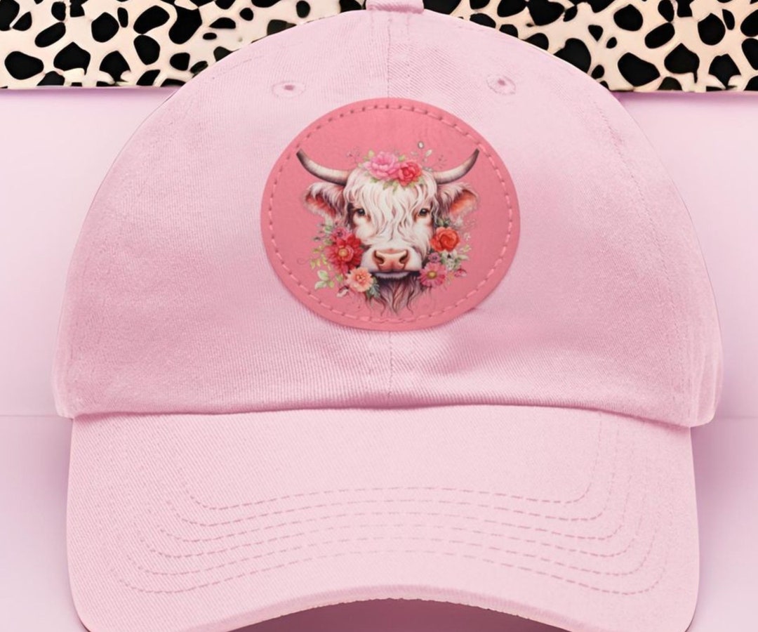 Highland Cow With Trucker Hat | Cow Gift | Unique Hat | Scottish ...