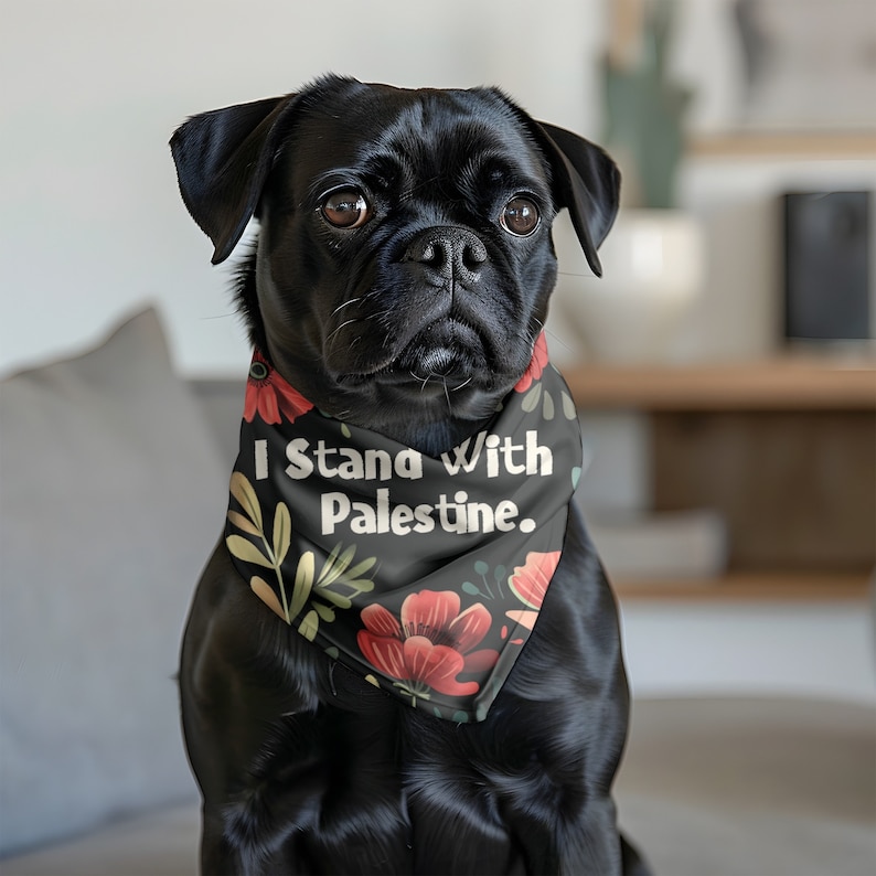 Palestine Scarf for Pets, Palestinian Flag Dog Collar, Pet Bandana ...