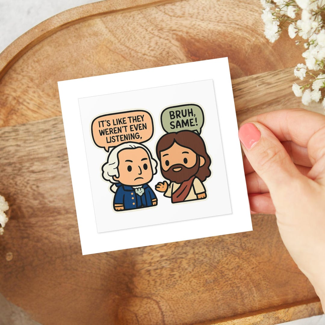 Funny George Washington Meme Sticker, Anti-trump Political Satire ...