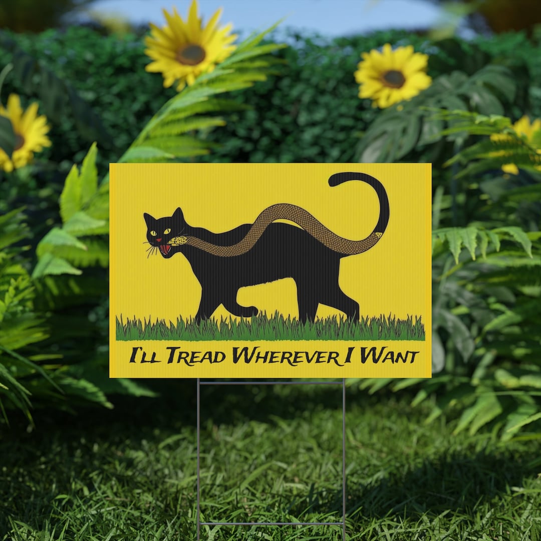 Kamala Harris 2024 President Yard Sign With Cat | Kamala Harris for ...