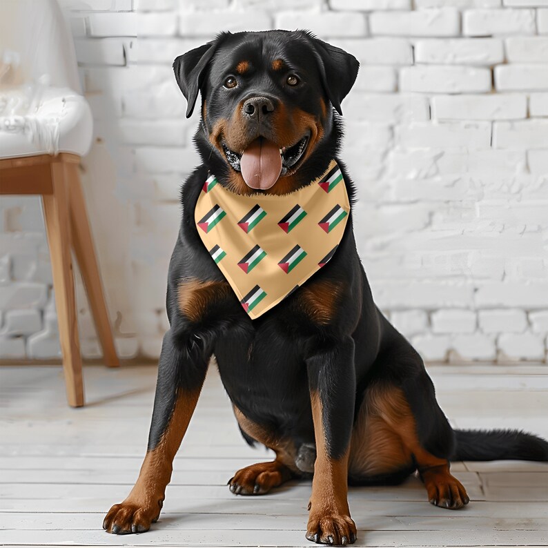 Palestine Scarf for Pets, Palestinian Flag Dog Collar, Pet Bandana ...