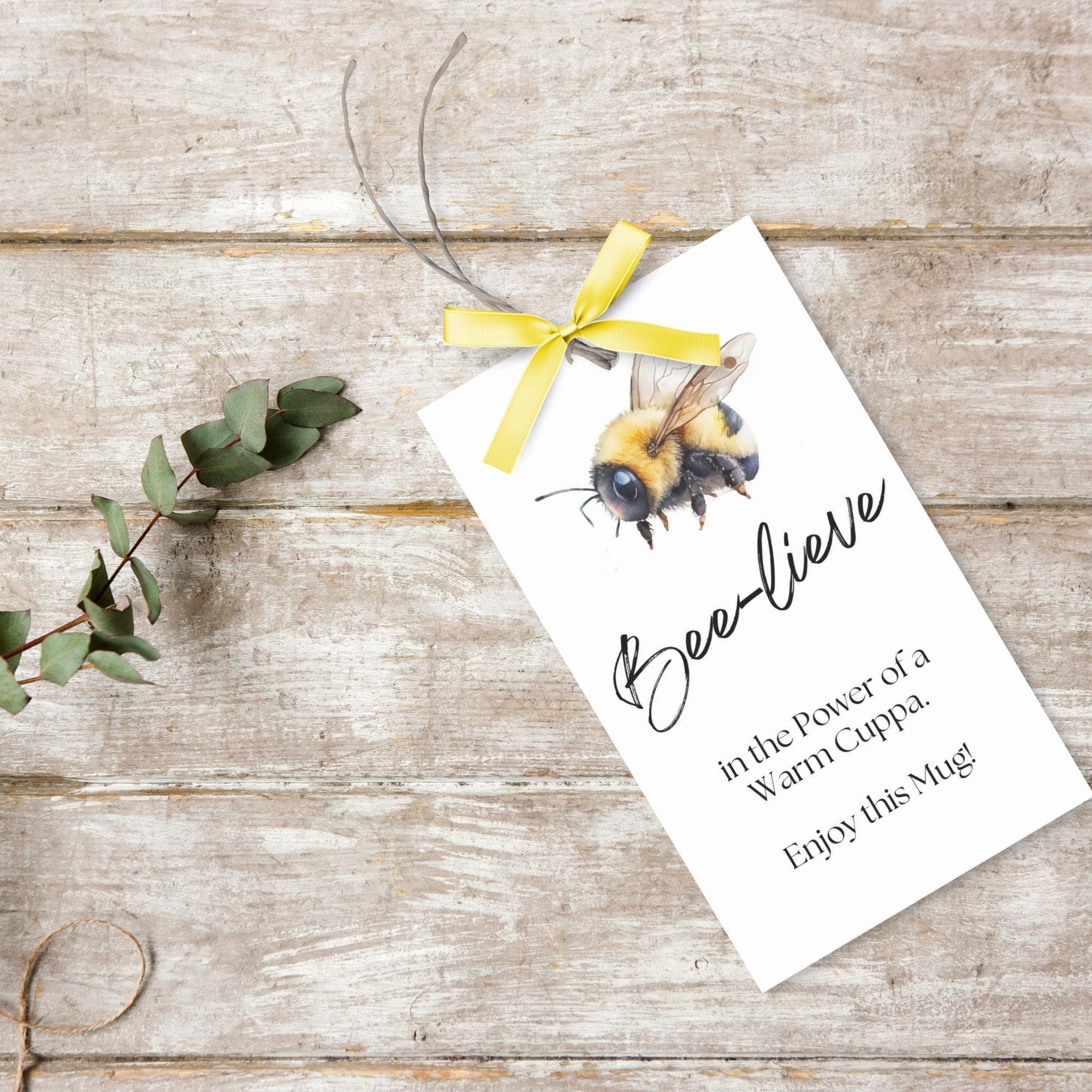 Bee Gift Tags Printable to and From Honey Bee Floral - Etsy