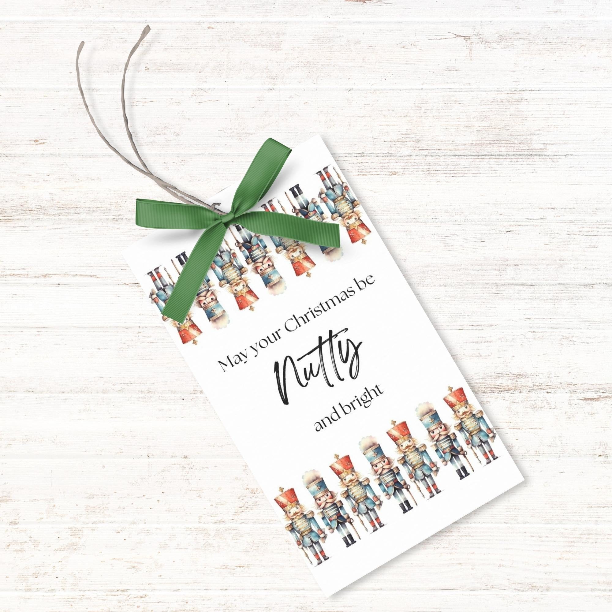 Printable Christmas Gift Tags Nutcracker Printable to and - Etsy