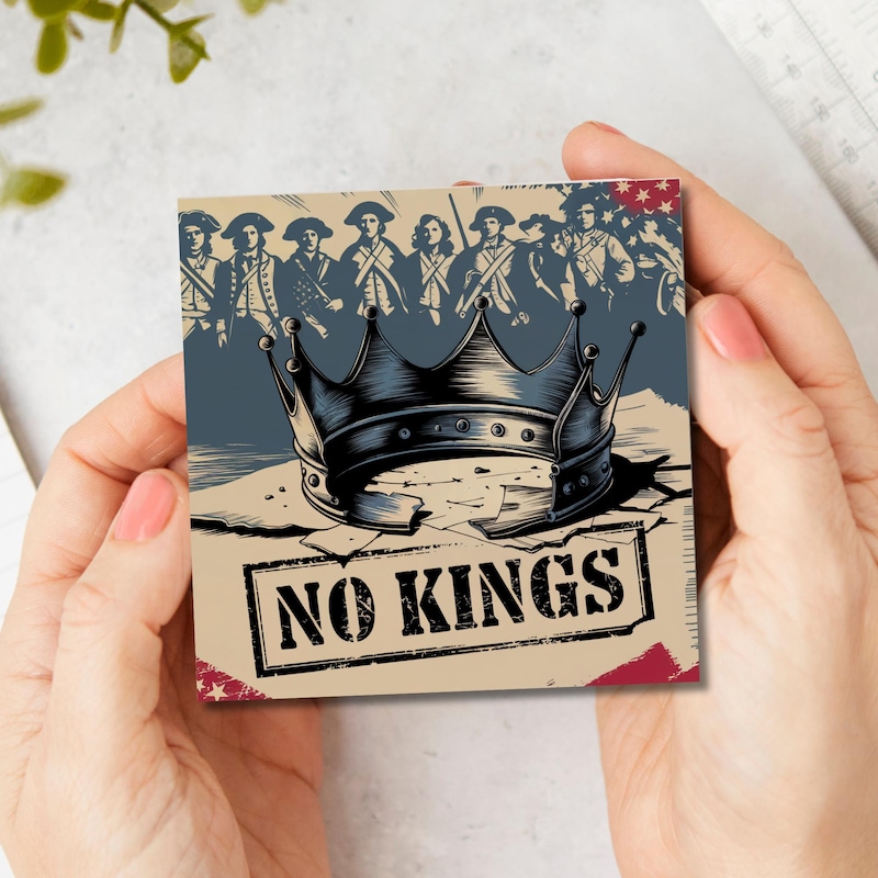 No Kings Bumper Sticker - Etsy