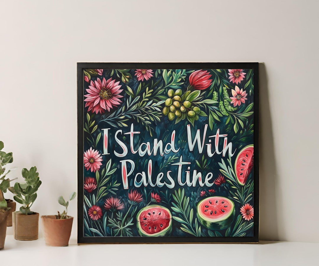 Palestine Watermelon Poster, Gallery Wall Art | Palestine Collection ...