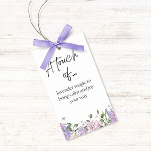 Lavender Fields Gift Tags | Baby Shower | Lavender Gift Tags | Floral ...