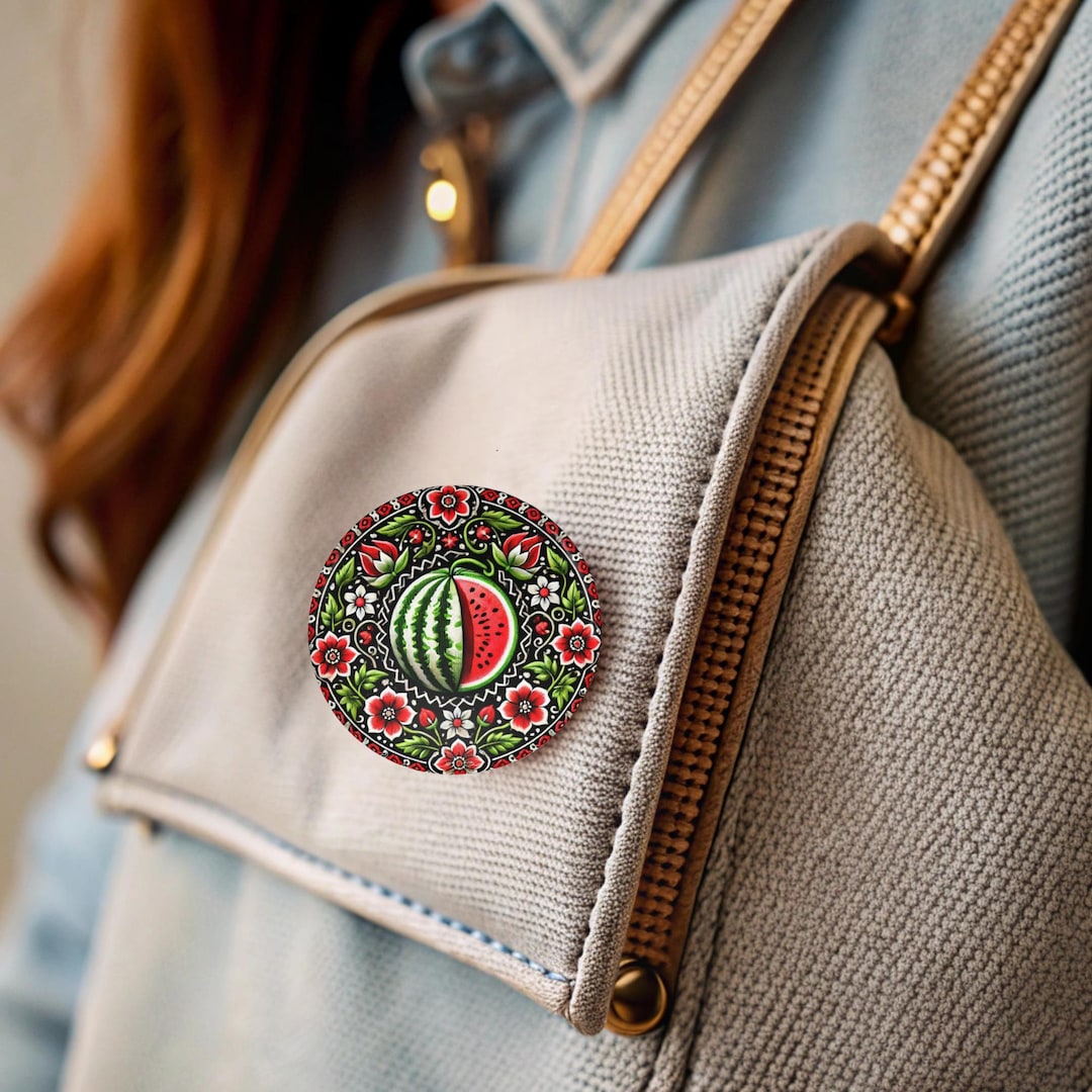 Free Palestine Watermelon Pin, Support Gaza, Fundraiser for Palestine ...