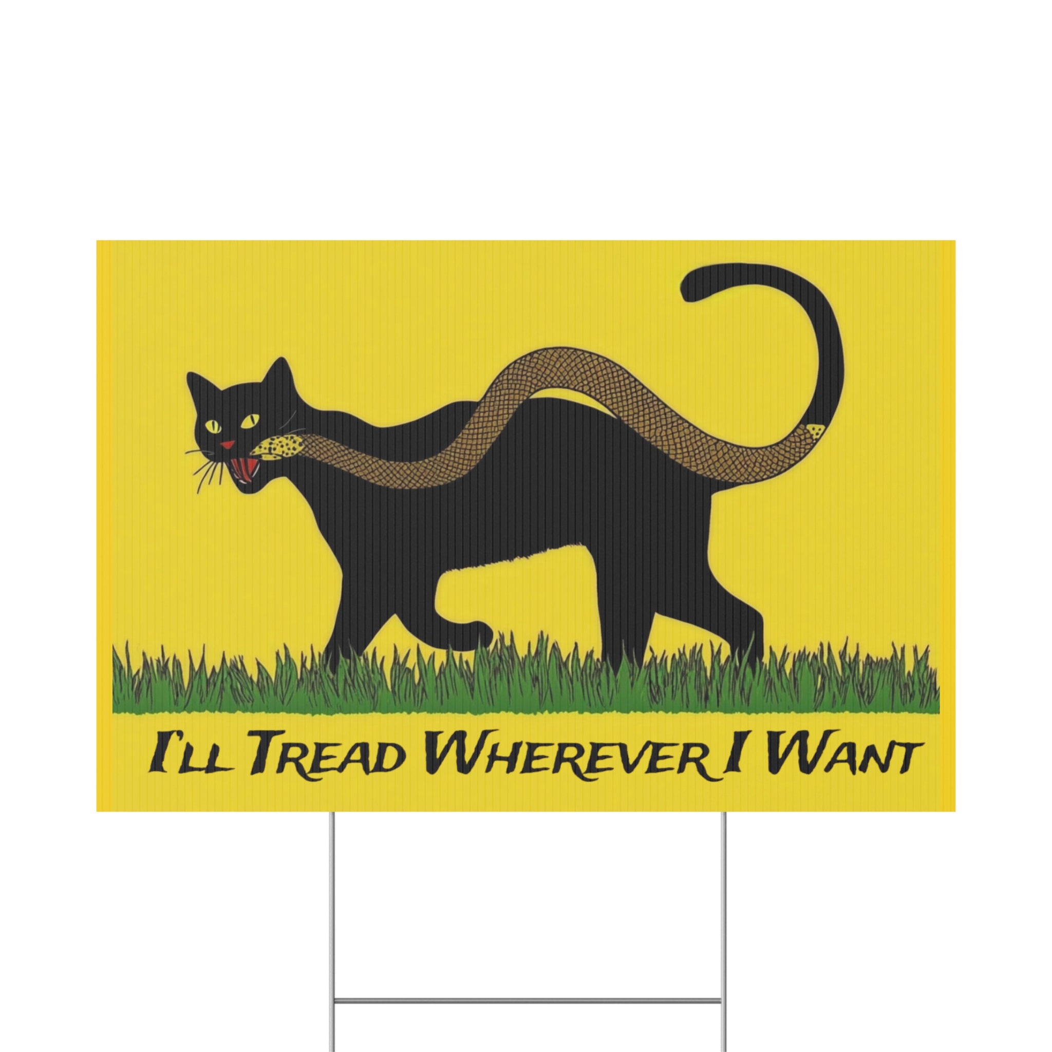 Kamala Harris 2024 President Yard Sign With Cat | Kamala Harris for ...